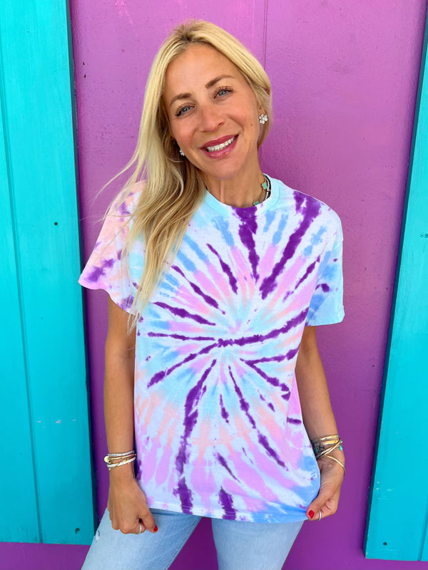 Summer Skies Tie Dye Tee Sunshine Sisters