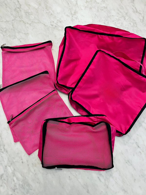 Hot Pink Packing Cubes - Sunshine Sisters